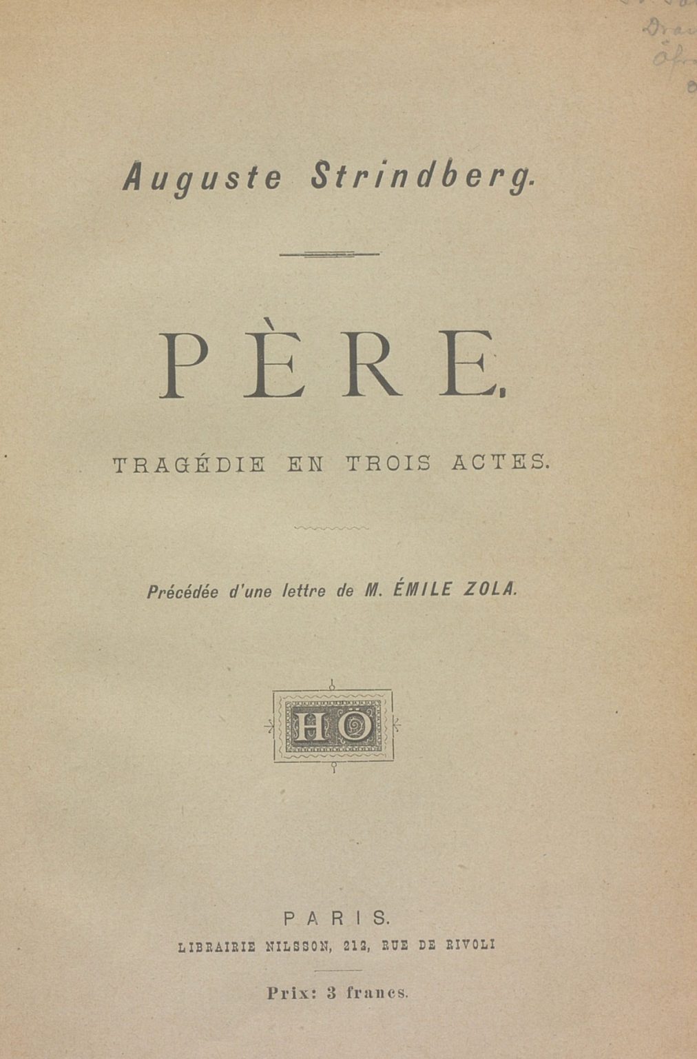 August Strindberg: Fadren – Diktens museum