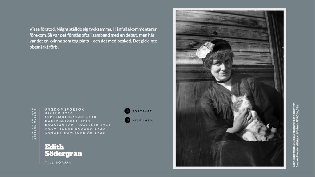 EDITH SÖDERGRAN: Dikter 1916 – Diktens museum