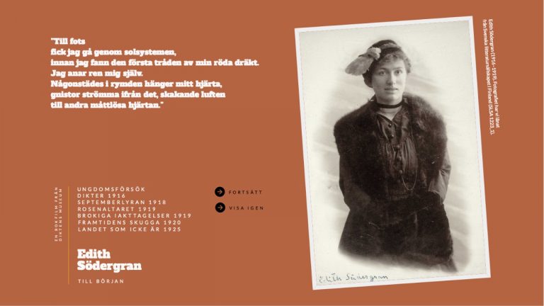 EDITH SÖDERGRAN: Rosenaltaret 1919 – Diktens museum