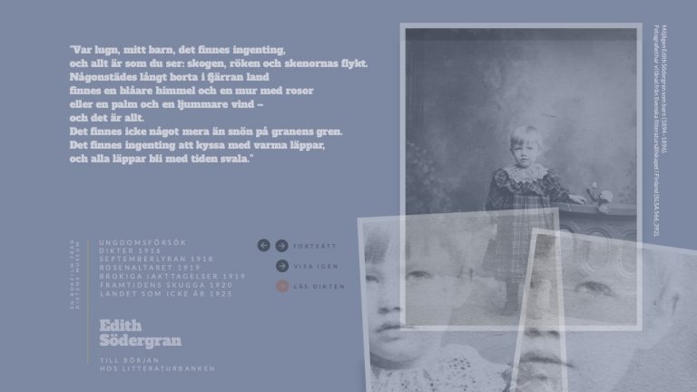 EDITH SÖDERGRAN: Landet som icke är 1925 – Diktens museum