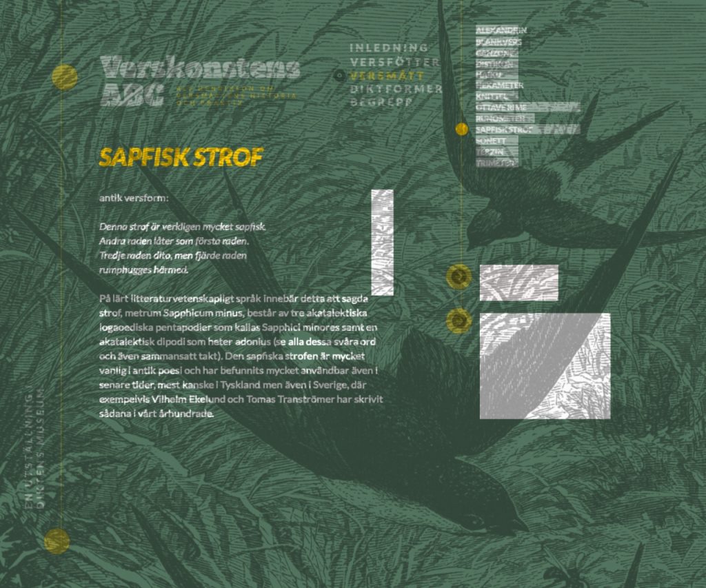 VERSKONSTENS ABC: Versmått – Diktens museum