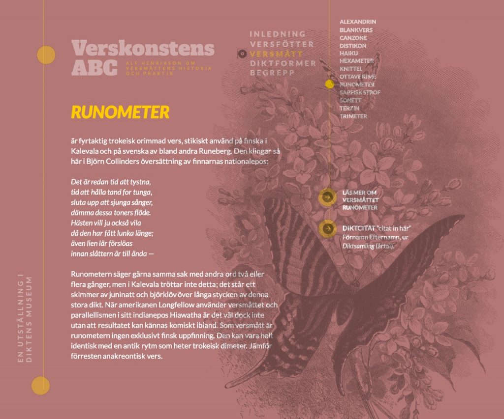 VERSKONSTENS ABC: Versmått – Diktens museum